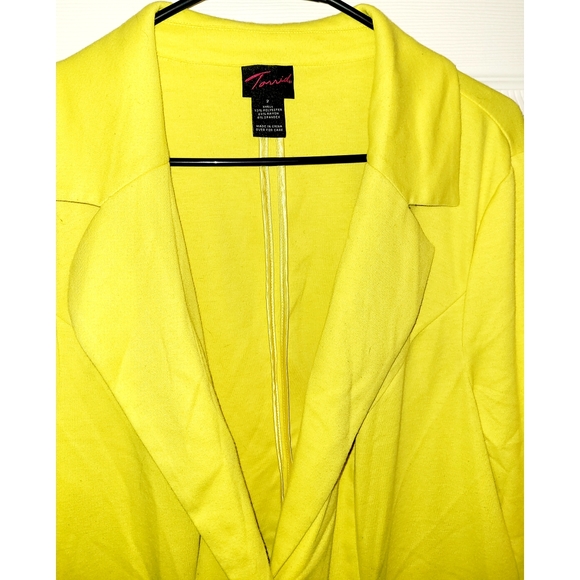 torrid | Jackets & Coats | Neon Yellow Blazer | Poshmark